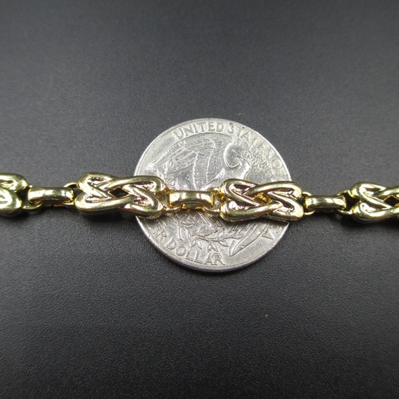 Jewelry | Vintage 8 Inch Gold Tone Infinity Chain Bracelet | Poshmark